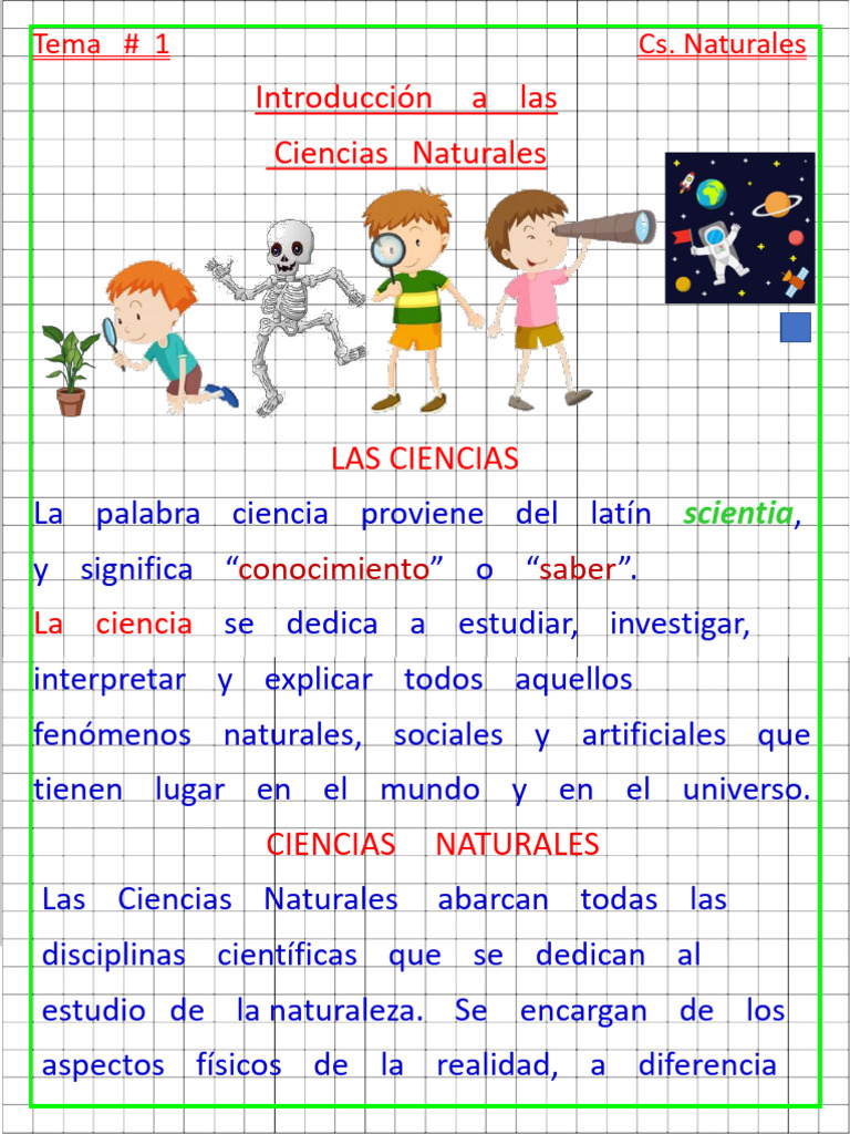 CS.N - T1 - Introducción A Las Cs. Naturales | PDF | Science | Física CS.N - T1 - Introducción A Las Cs. Naturales | PDF | Science | Física