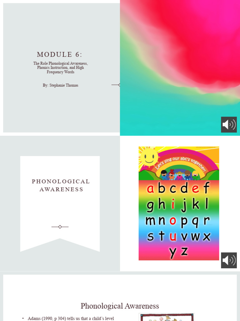 Phonological Awareness and Phonics Guide | PDF | Phonics | Phonology