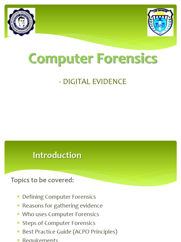 FINAL Forensic Computer and Environmental Laws and Protection FINAL | PDF | Computer Forensics ...