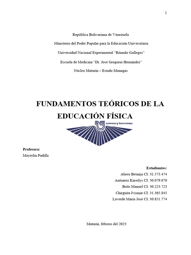 Fundamentos Teoricos de La Educacion Fisica | PDF | Legumbres | Ejercicio aerobico