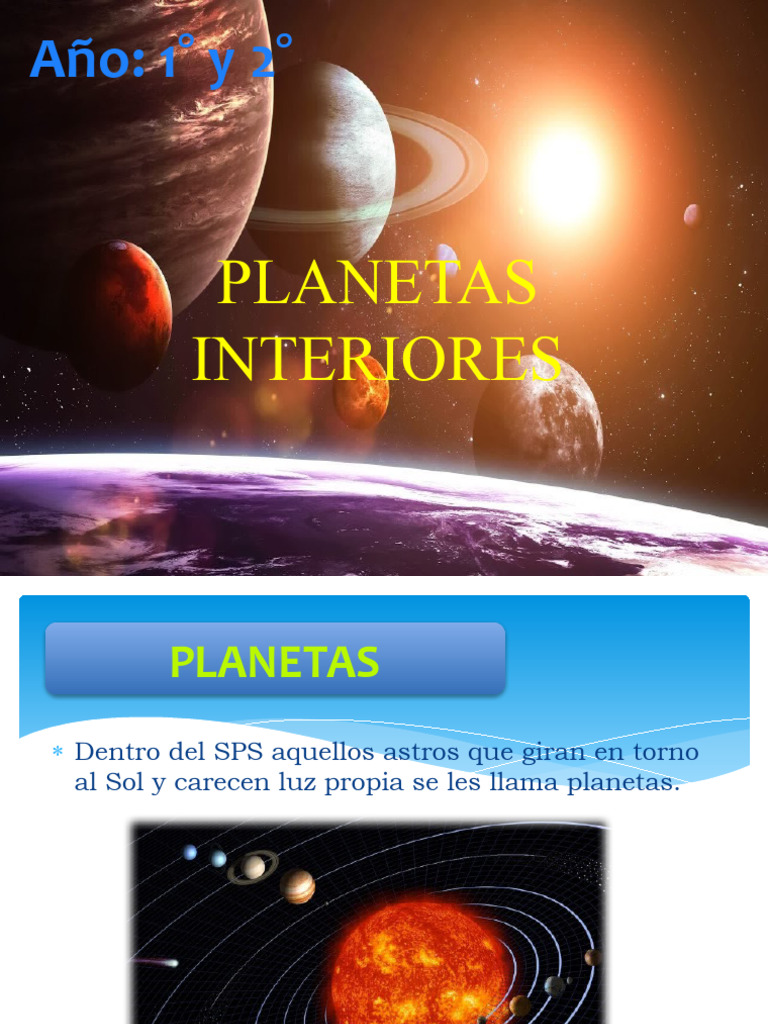 PLANETAS INTERIORES | PDF | Planetas | Tierra