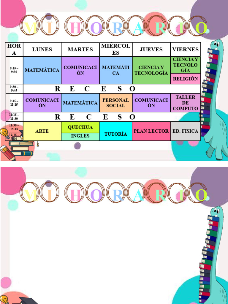 MI HORARIO | PDF