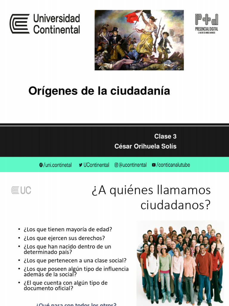 Sem03-Orígenes de La Ciudadanía | PDF | Ciudadanía | Nación