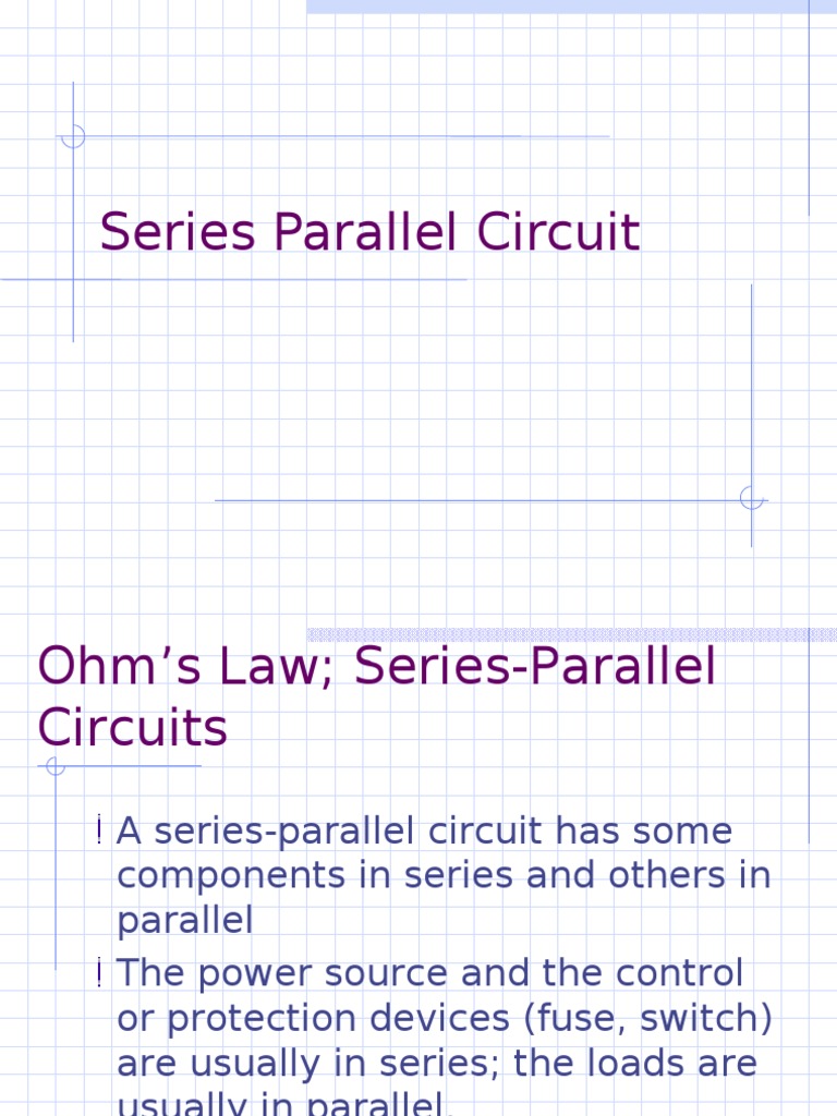 Ohm's Law Series Parallel Circuit | PDF