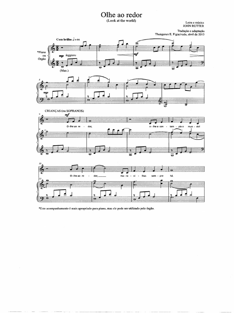Olhe Ao Redor - John Rutter | PDF