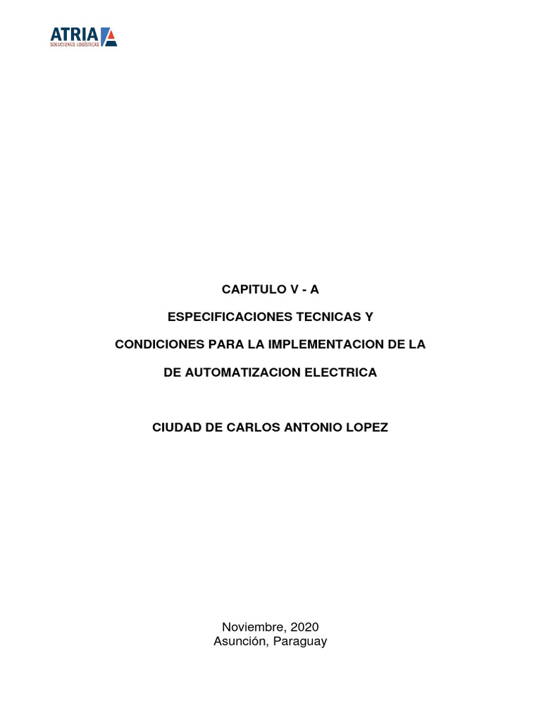 Especificaciones de Automatización Eléctrica | PDF | Scada | Electrónica