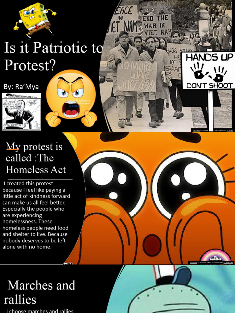 Is It Patriotic To Protest Template | PDF | Homelessness | Creative ...