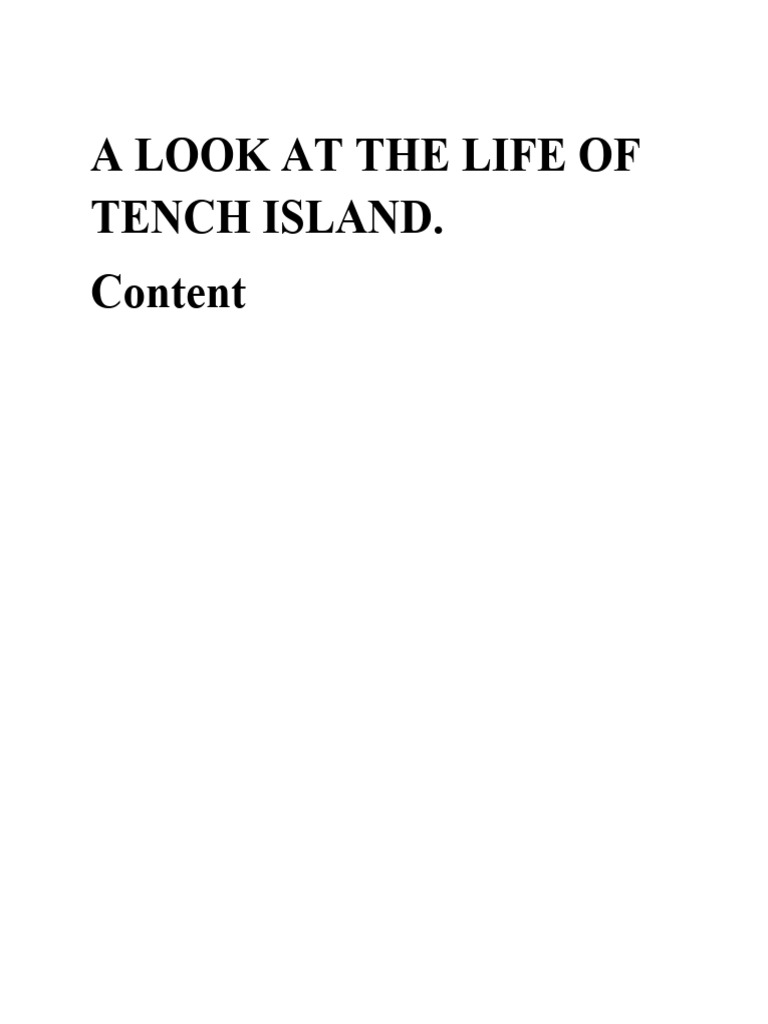 Tench History..by James Kelly | PDF | Earth Sciences