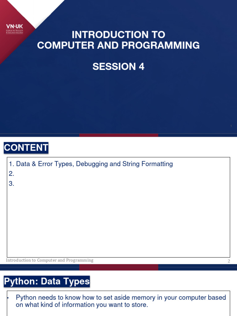 Intro To Comp and Prop - DAY 4 | PDF | Debugging | Software Bug Intro To Comp and Prop - DAY 4 | PDF | Debugging | Software Bug