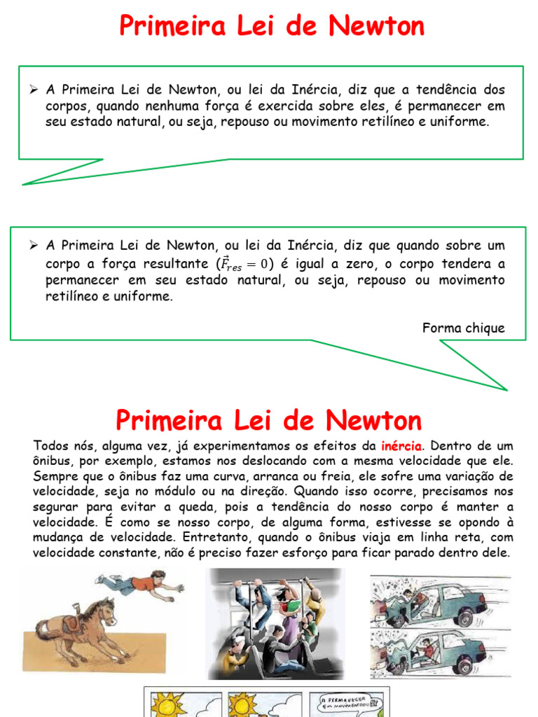 Leis de Newton | PDF | Leis do Movimento de Newton | Força