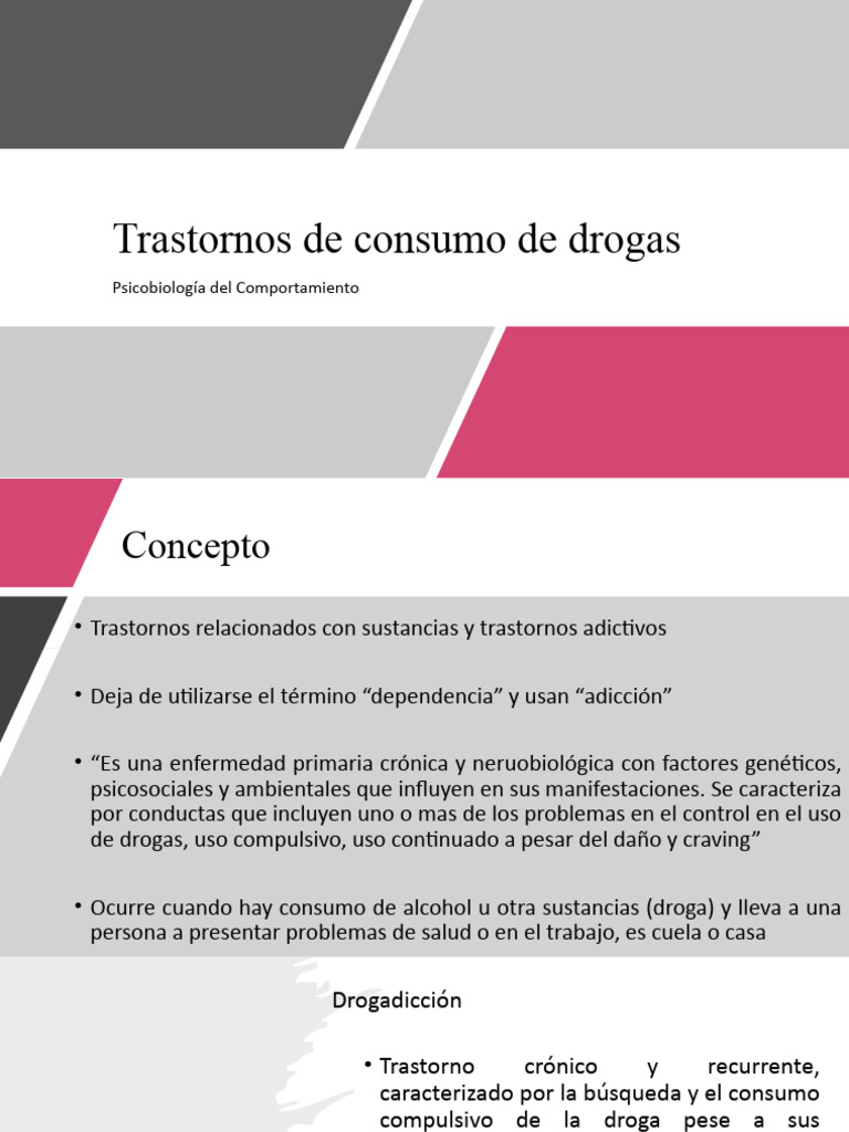 Consumo de sustancias | PDF | La dependencia de sustancias | Drogas