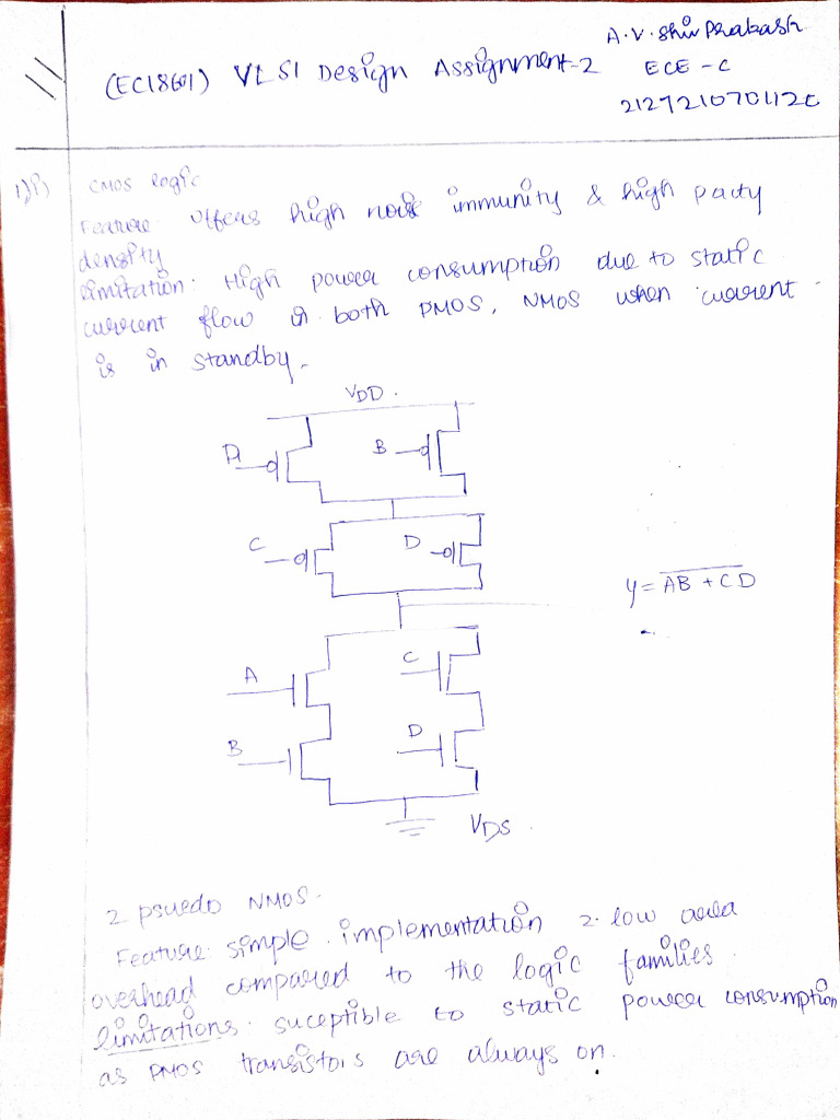 Vlsi Cat 2 Assignment | PDF