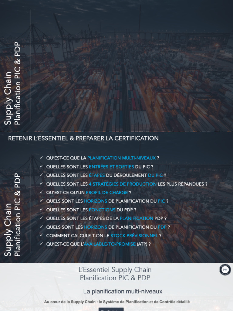 Planification PIC et PDP en Supply Chain | PDF | Planification ...