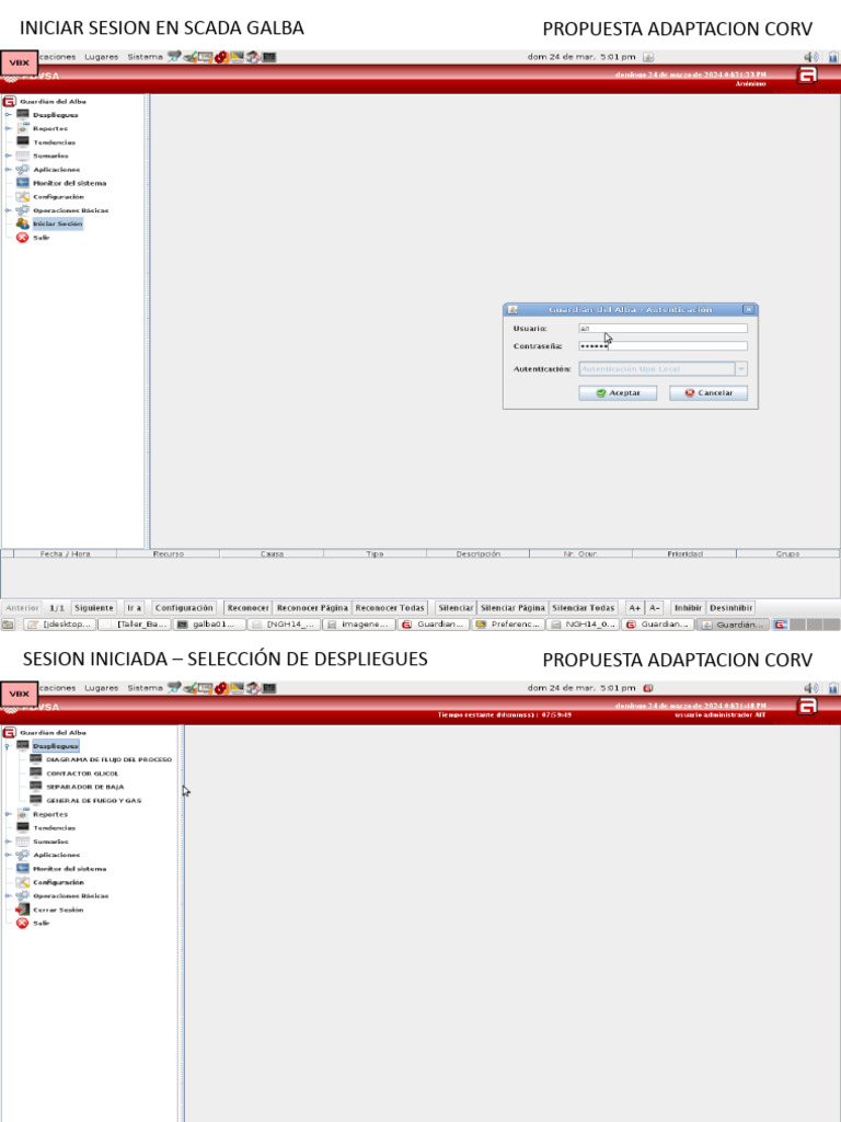 Propuesta Para Presentar en El Desarrollo Scada Galba Intouch CORV | PDF