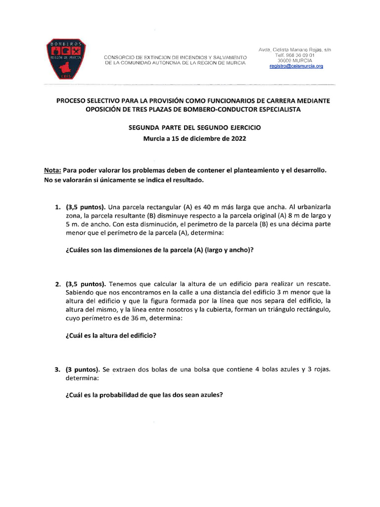 Enunciado Segunda Parte Del Segundo Ejercicio | PDF