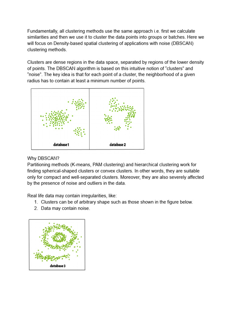 DBSCAN | PDF | Cluster Analysis | Spatial Analysis DBSCAN | PDF | Cluster Analysis | Spatial Analysis