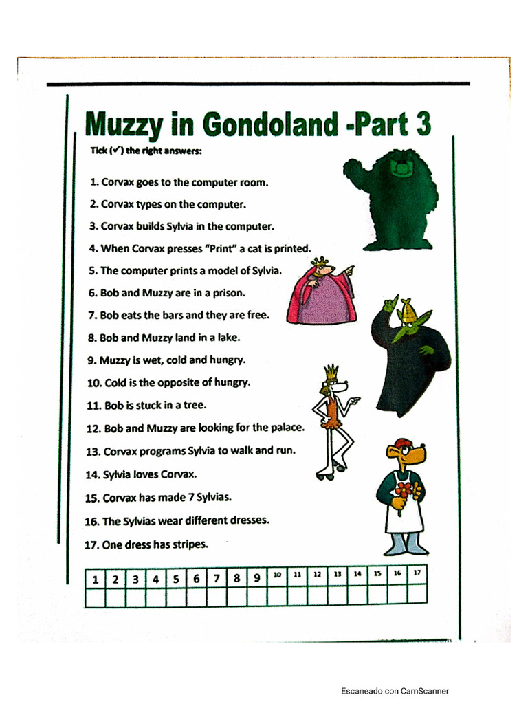 Muzzy in Gondoland Part 3 | PDF
