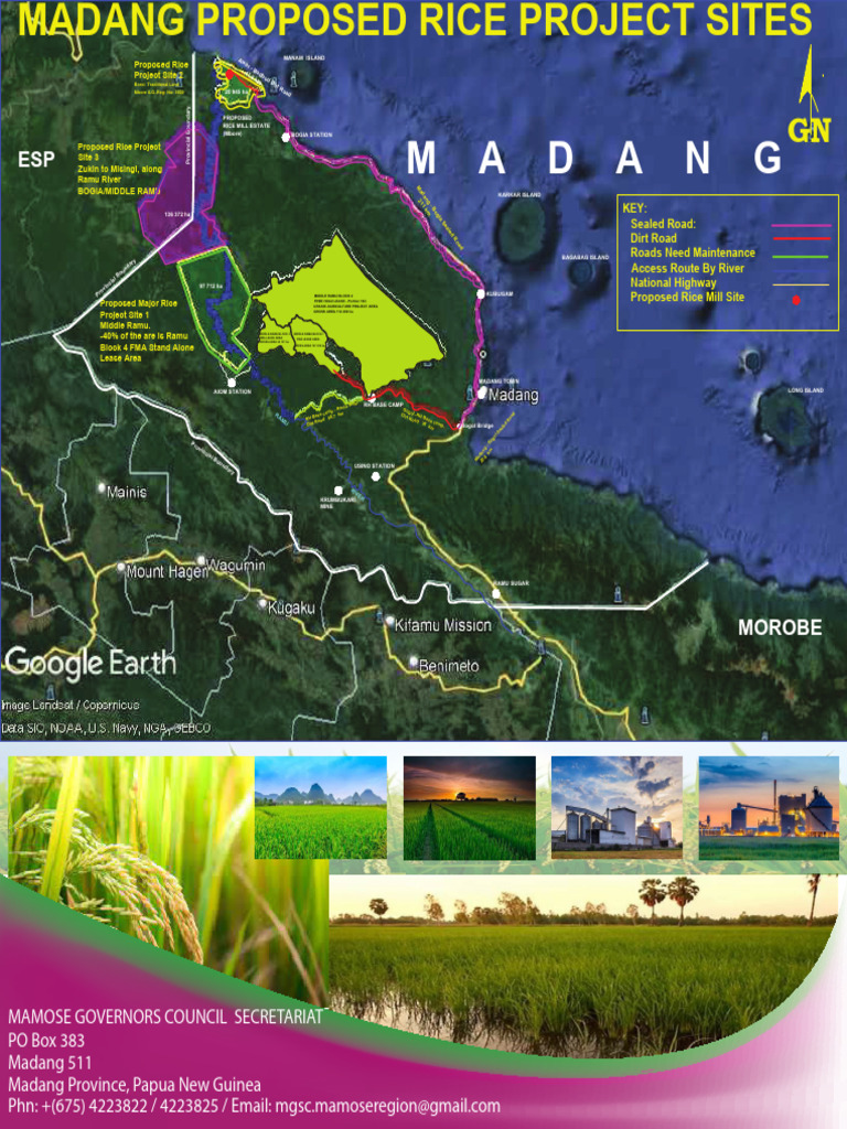 Madang Proposed Rice Project Sites | PDF
