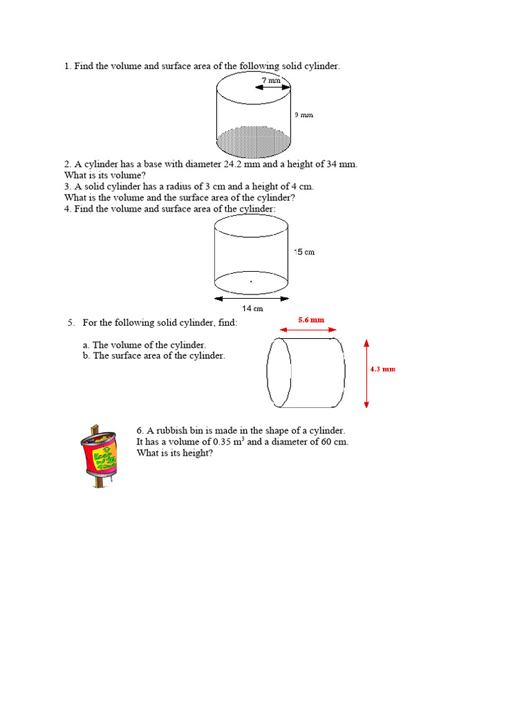Cylinder Exercise | PDF