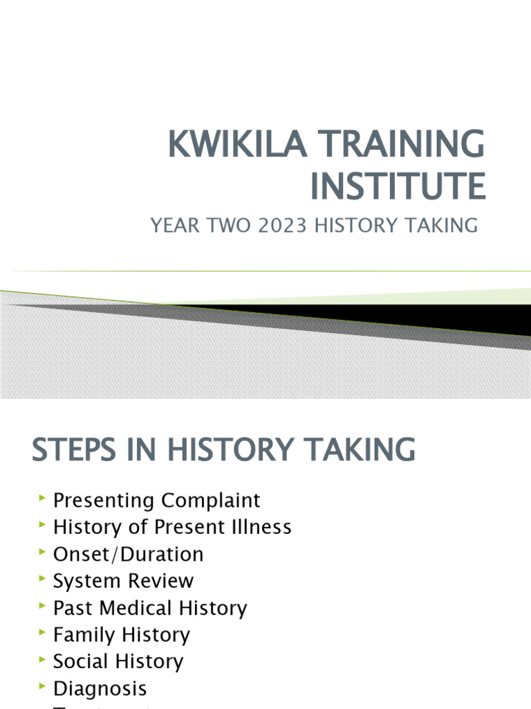 Year Two HX Taking Notes | PDF | Analgesic | Medical Diagnosis