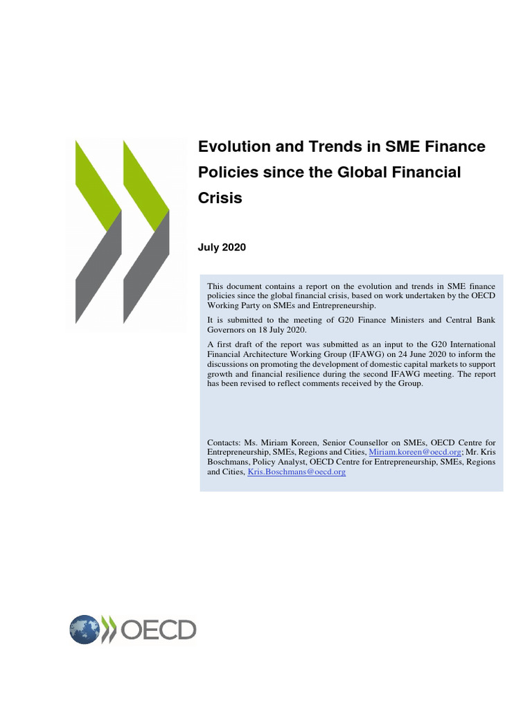Trends SME Finance Policy July 2020 | PDF | Small And Medium Sized ...
