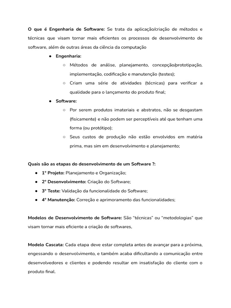 Introdução A Engenharia de Software II | PDF | Classe (programação de ... Introdução A Engenharia de Software II | PDF | Classe (programação de ...