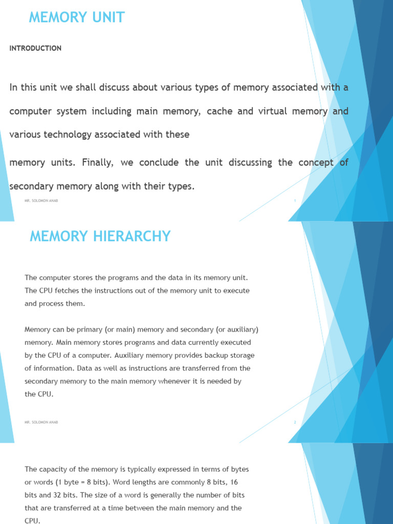 Presentation 2 | PDF | Random Access Memory | Computer Data Storage