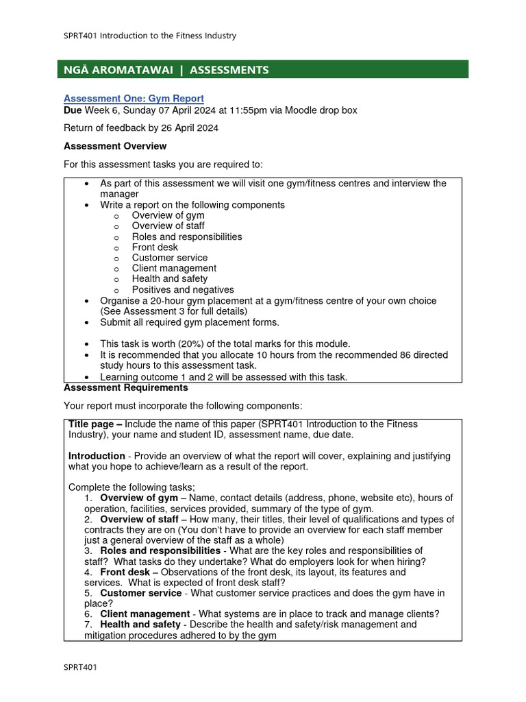 Assessment 1 | PDF | Occupational Safety And Health | Rubric (Academic)