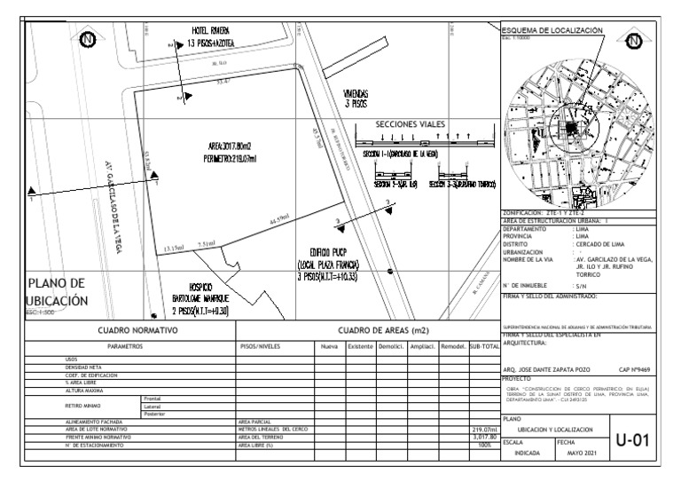 Plano de Ubicación y Normativa Urbana | PDF | Perú