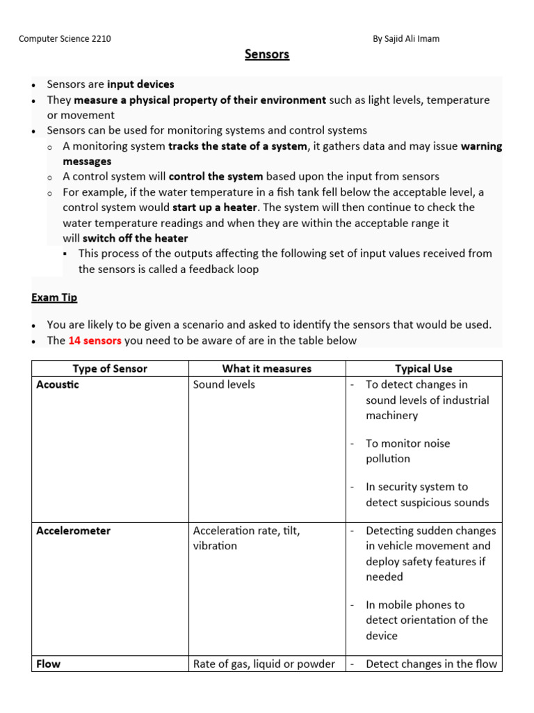 Sensors | Download Free PDF | Sensor | Security Alarm
