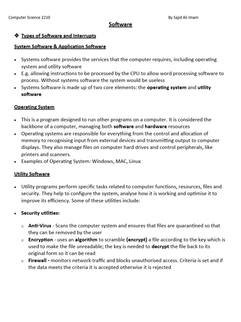 Software | PDF | Operating System | Assembly Language