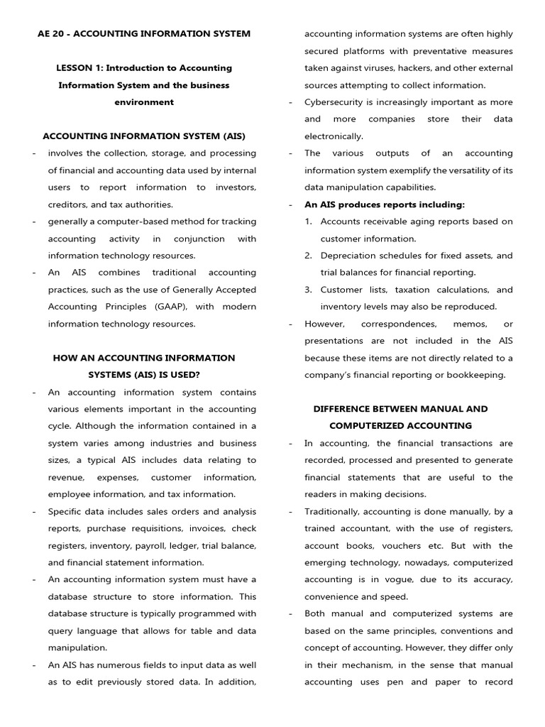 Ais Pdf Bookkeeping Audit