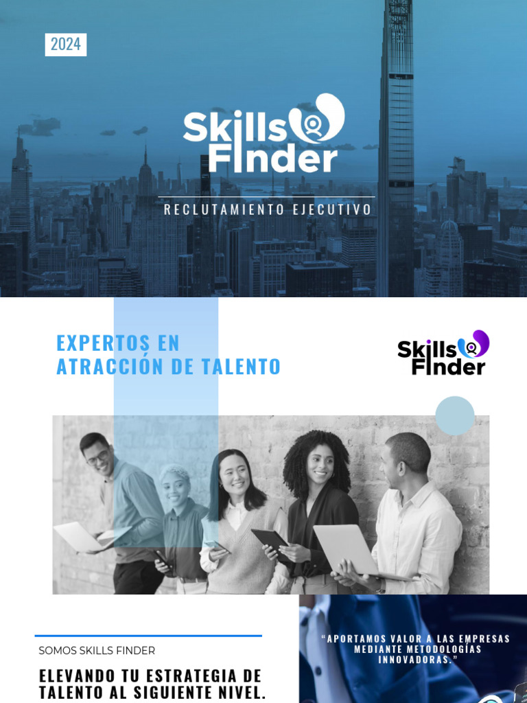 Presentación Skills Finder Vol. 2024 V2-1 | PDF | Reclutamiento | Negocios económicos