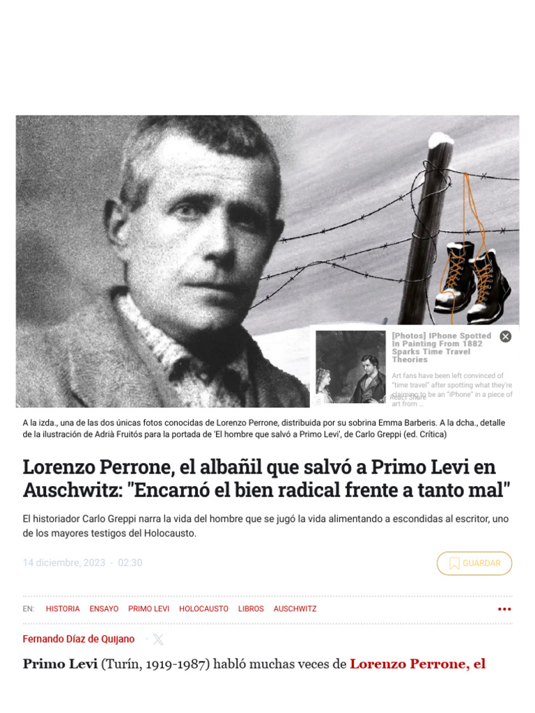 Lorenzo Perrone: Salvador de Primo Levi | PDF | El Holocausto