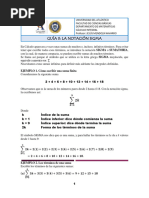 Notación Sigma: Propiedades y Ejemplos | PDF | Suma | Análisis matemático