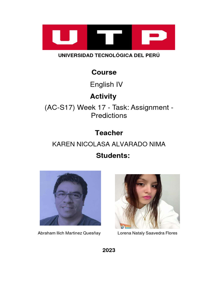 Week 17 - Task Assignment | PDF