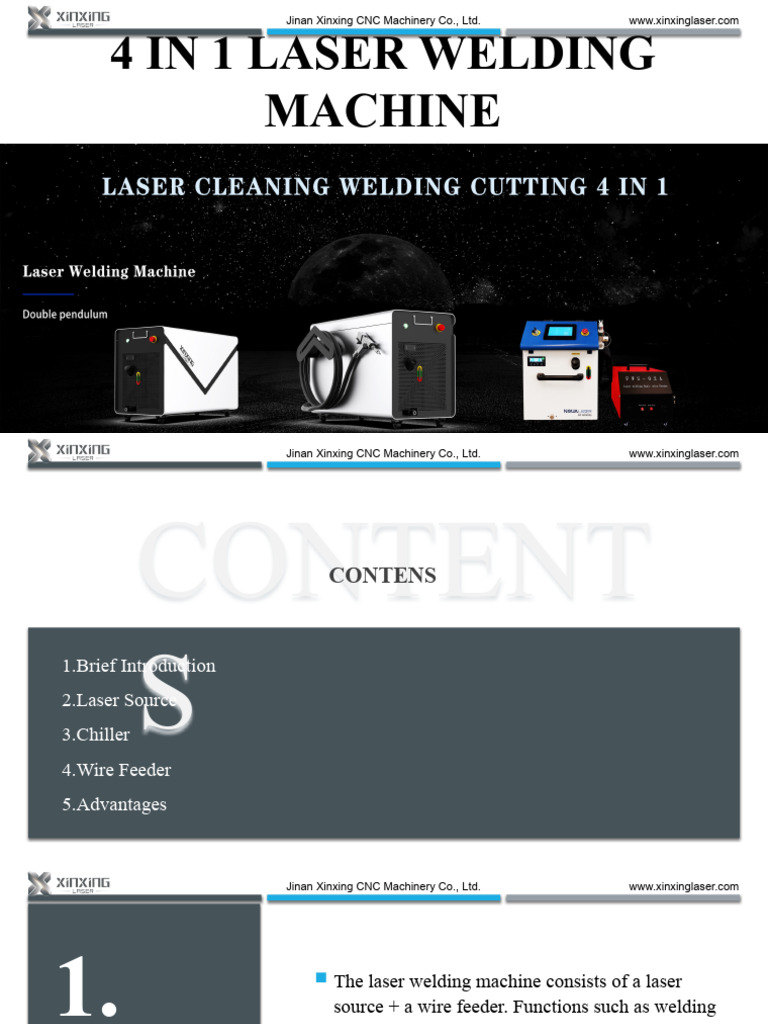 Xinxing 4 in 1 Laser Welding Machine | PDF | Welding | Construction