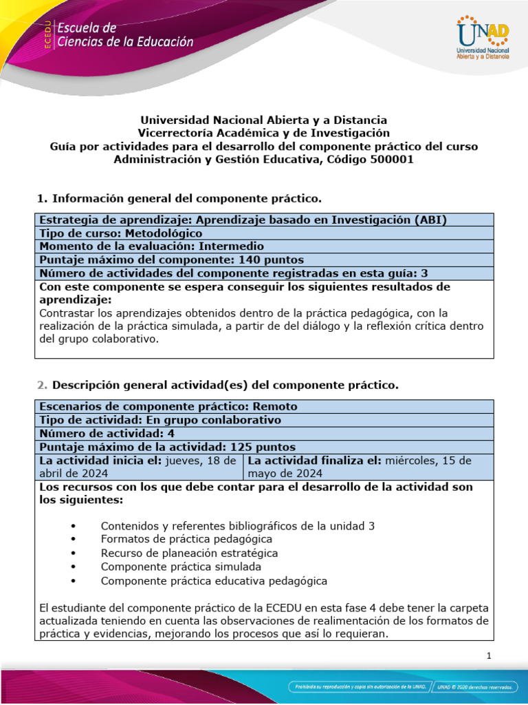 Guía para El Desarrollo Del Componente y Rúbrica de Evaluación - Unidad ... Guía para El Desarrollo Del Componente y Rúbrica de Evaluación - Unidad ...