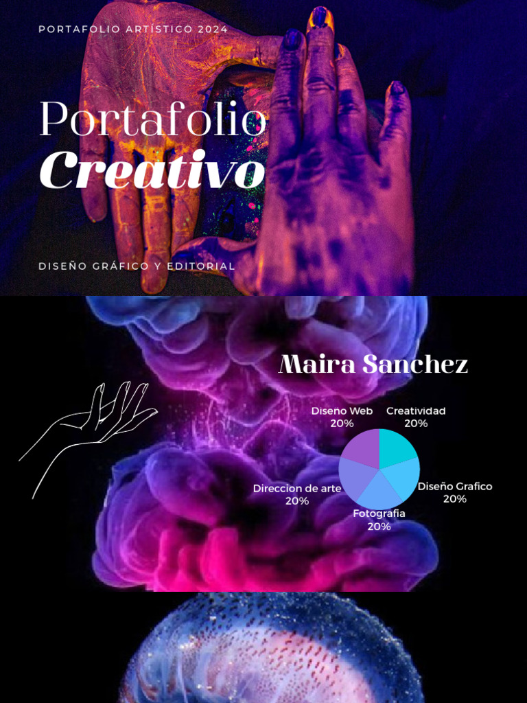 Presentación Portafolio Creativo Trabajos Moderno Colorido | PDF ...