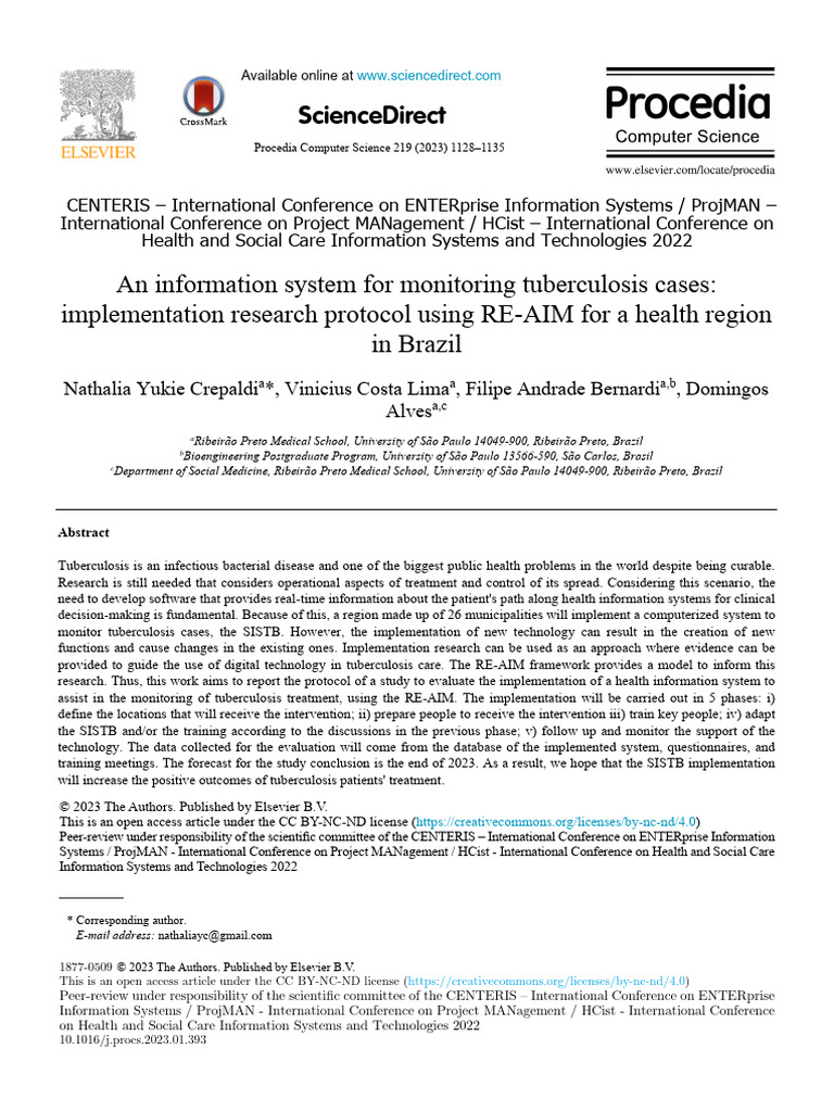 Jurnal Picot Sik | PDF | Tuberculosis | Health Informatics