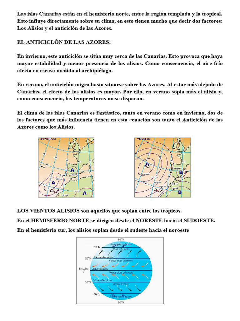 Clima, Canarias | PDF