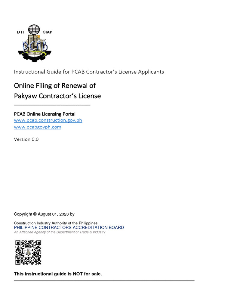 Pakyaw License - Renewal | PDF | Qr Code | Debit Card