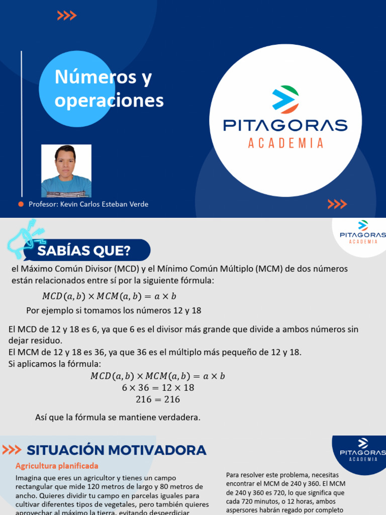 MCD MCM Teoría | PDF | Teoría de los números | Matemáticas