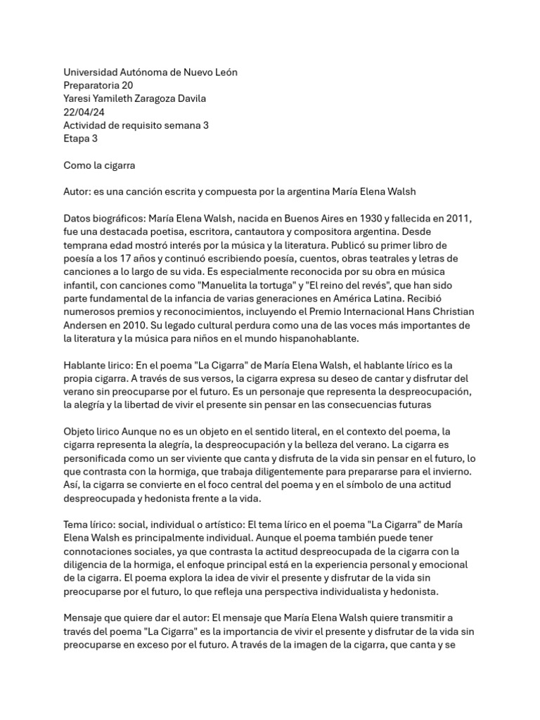 YYZD - AR3 Etapa 3 - LITERATURA | PDF | Poesía | Ficción general