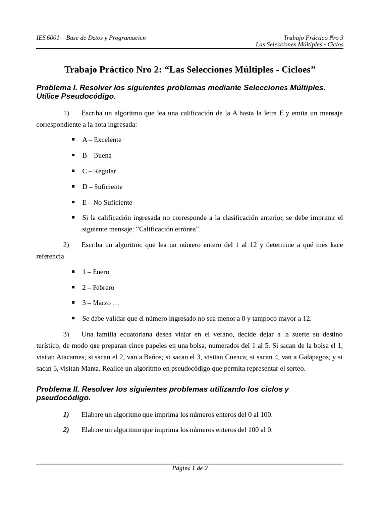 BDyProgramacion 2024 TP3 | PDF | Algoritmos | Algoritmos y Estructuras ...