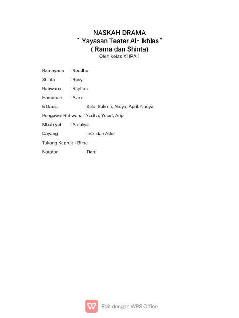 Teks Drama Shinta | PDF | Seni | Agama & Spiritualitas