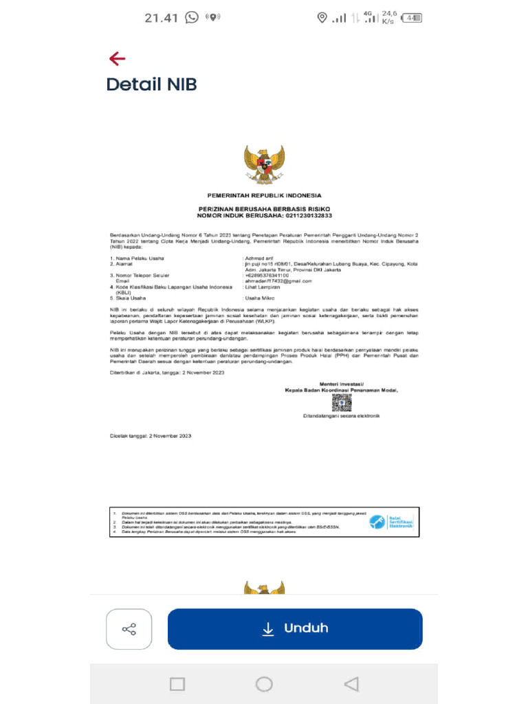 NIB AHMAD ARIF | PDF