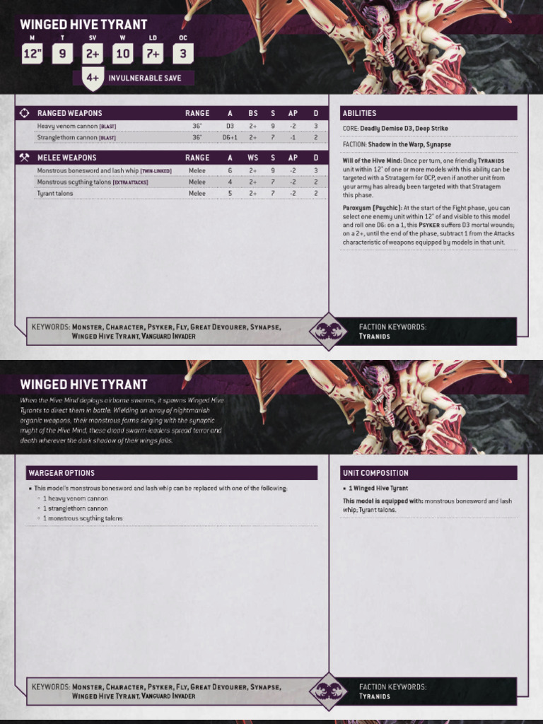 Tyranid_Index_Cards_Complete_single-sided | PDF