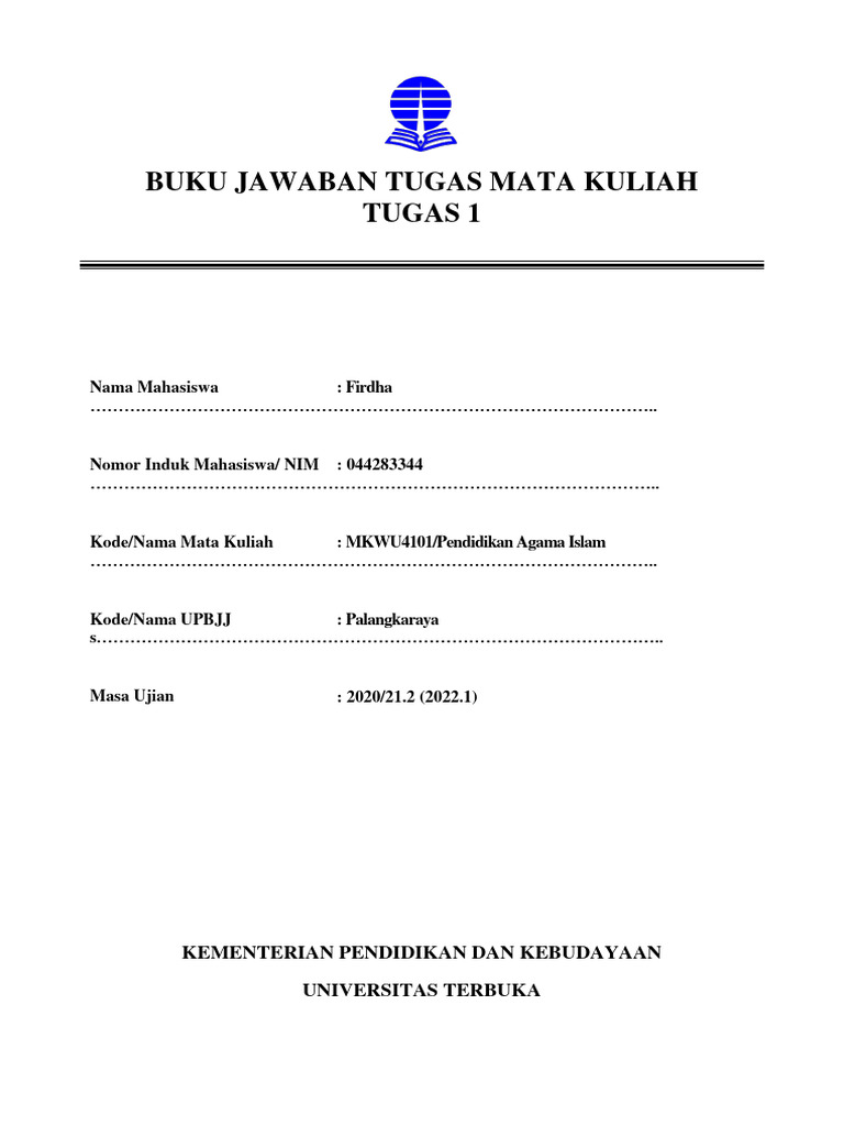 MKWU4101 - Pendidikan Agama Islam - tmk1 | PDF