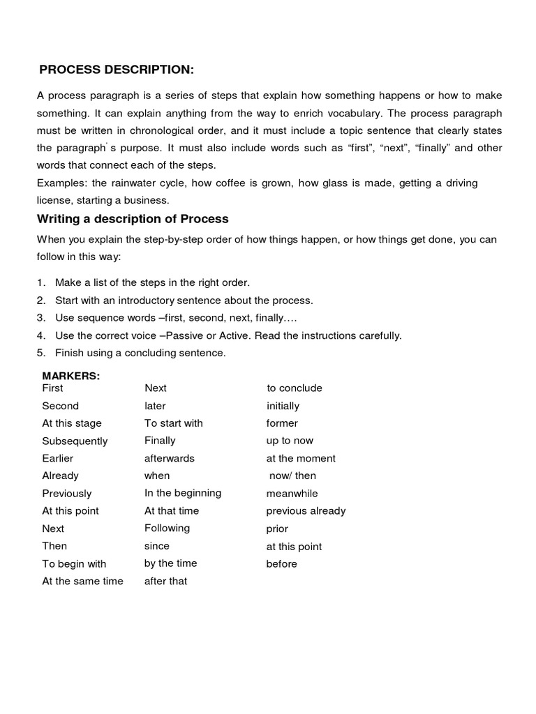 Week 10-Theory Process Description | PDF
